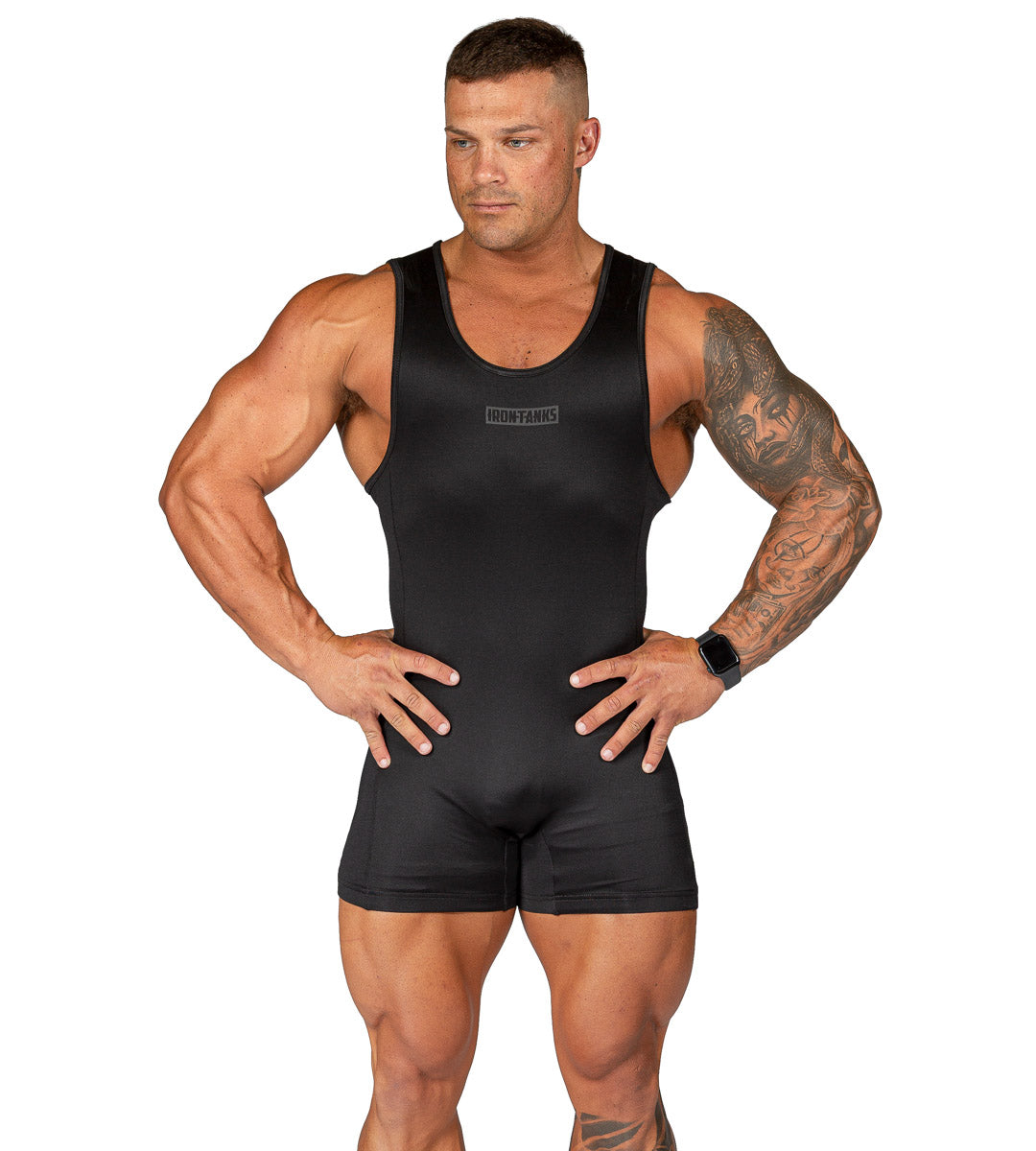 Powerlifting Singlet Soft Suit (IPF Approved) Black | Men's Lifting – Iron Tanks