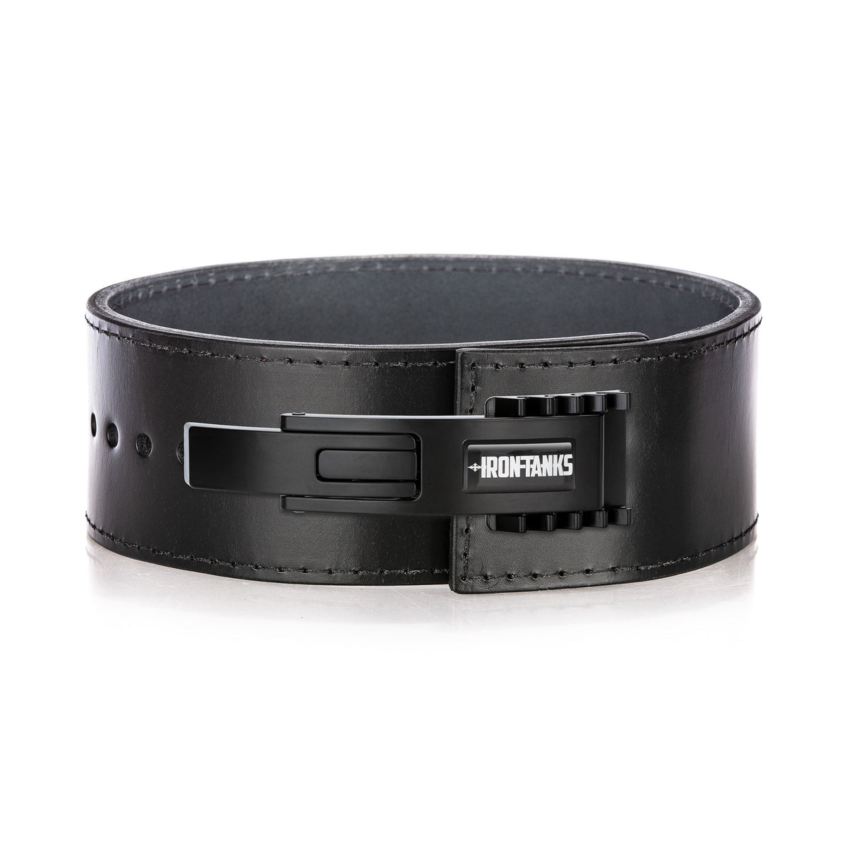 10mm Lever Powerlifting Belt Gym Weightlifting Leather | Iron Tanks