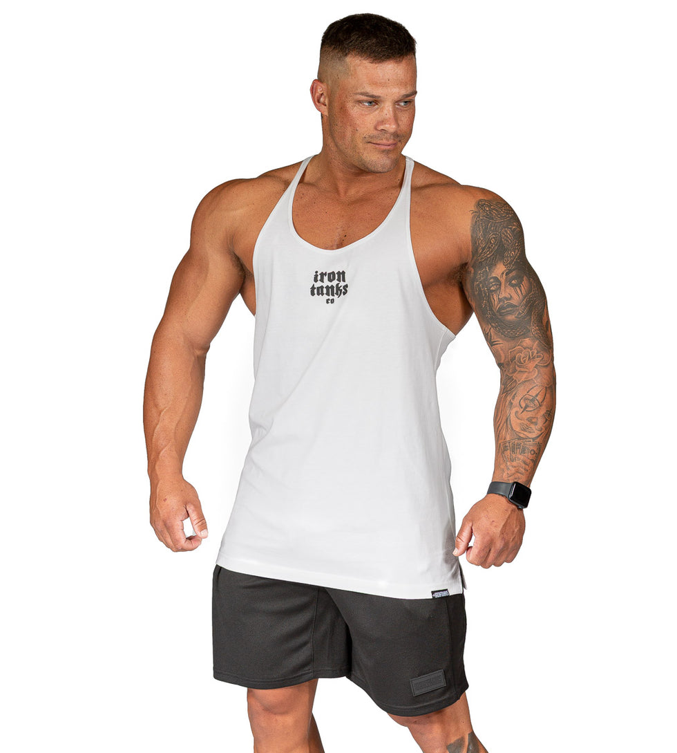 Mens Gym Singlets | Bodybuilding Stringers & Muscle Tanks | Iron Tanks