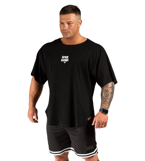 Rambo Rag Top - Black | Oversized Bodybuilding Gym Shirt | Iron Tanks