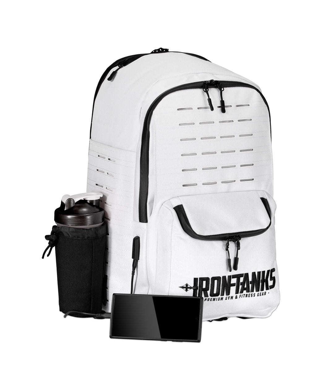 Vault 45L Backpack - White | Gym Bodybuilding Powerlifting Bag – Iron Tanks
