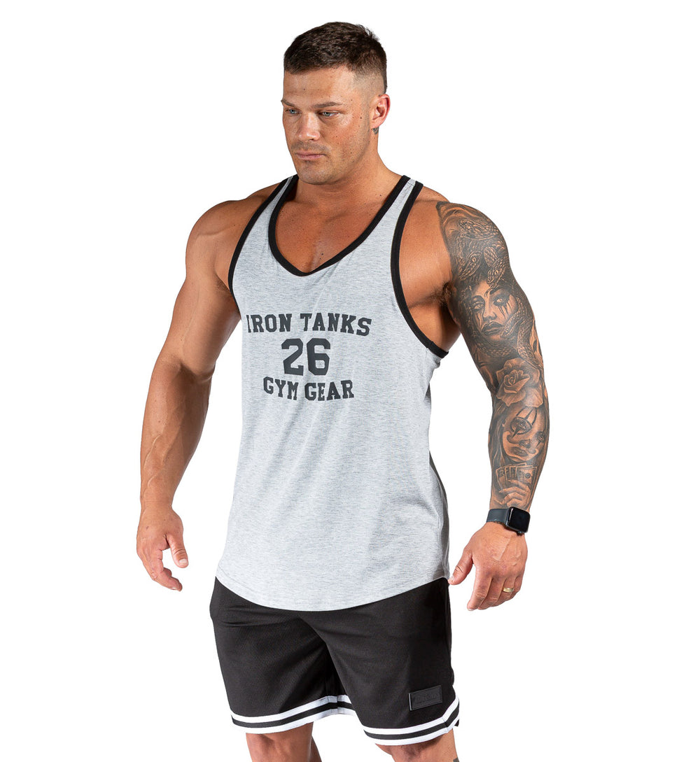 Mens Bodybuilding Singlets | Gym Stringers & Muscle Tanks | Iron Tanks