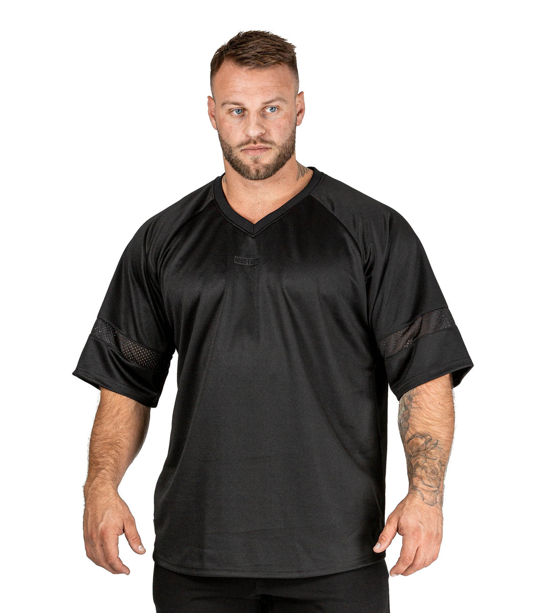 Heavy Hauler Jersey III - Black | Gridiron Bodybuilding Gym Shirt ...