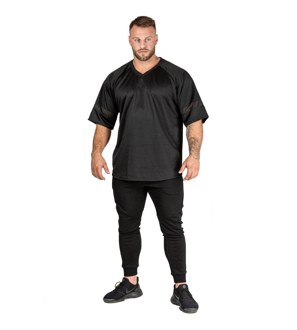 Heavy Hauler Jersey III - Black | Gridiron Bodybuilding Gym Shirt ...