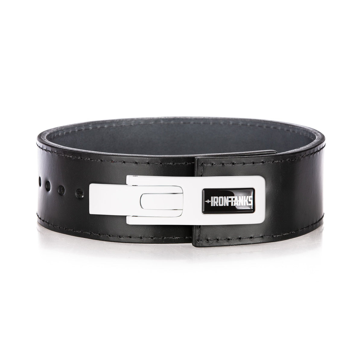 10mm Lever Powerlifting Belt Gym Weightlifting Leather | Iron Tanks