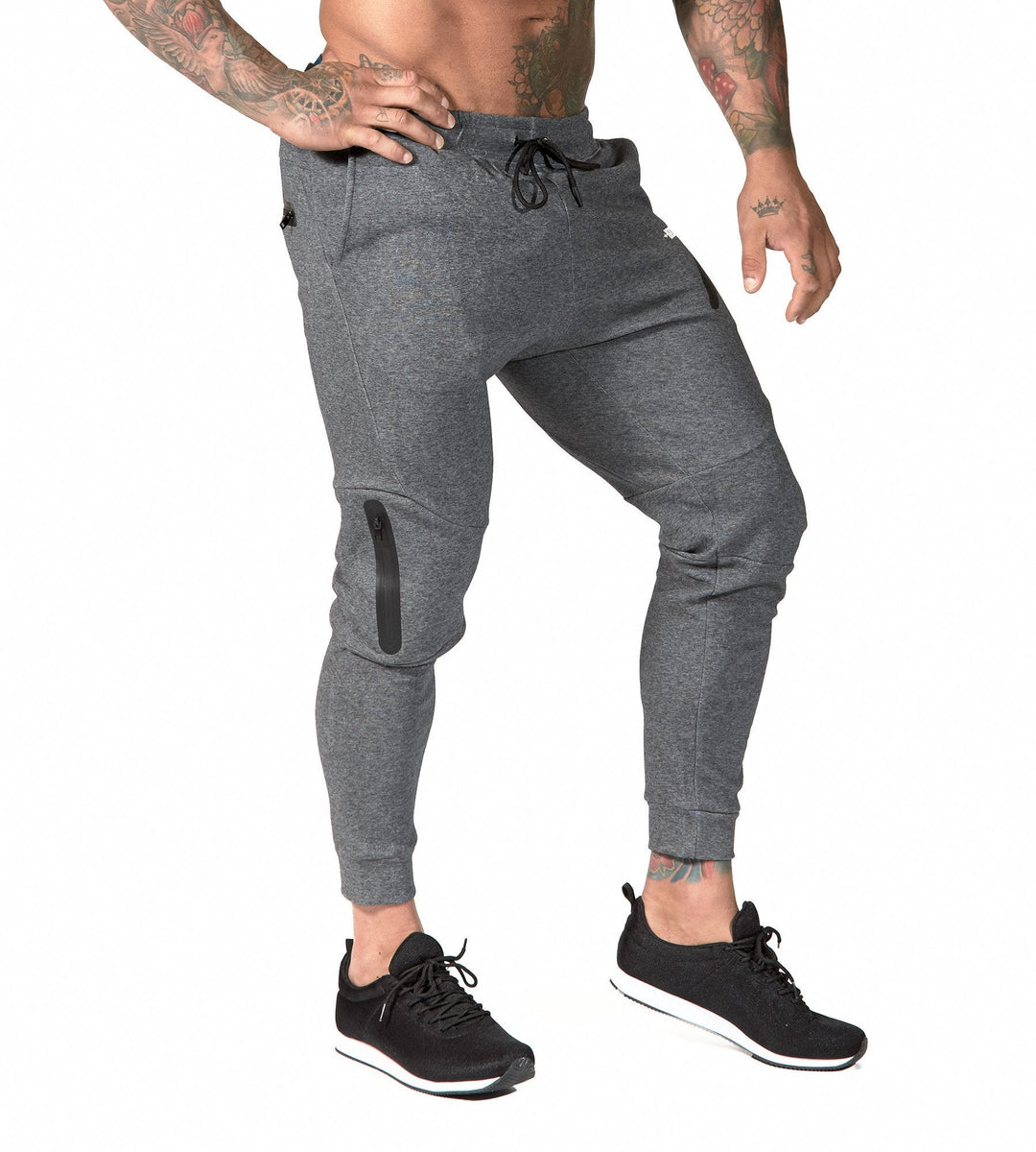 Mens Fusion Gym Pants Carbon Grey Workout Training | Iron Tanks
