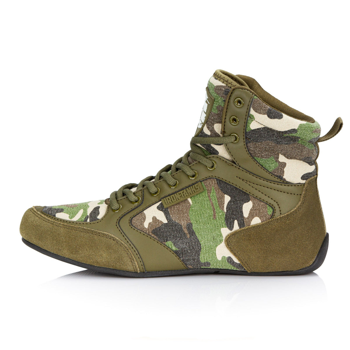 Titan III Gym Shoes Camo | Flat Bodybuilding Deadlift Iron Tanks